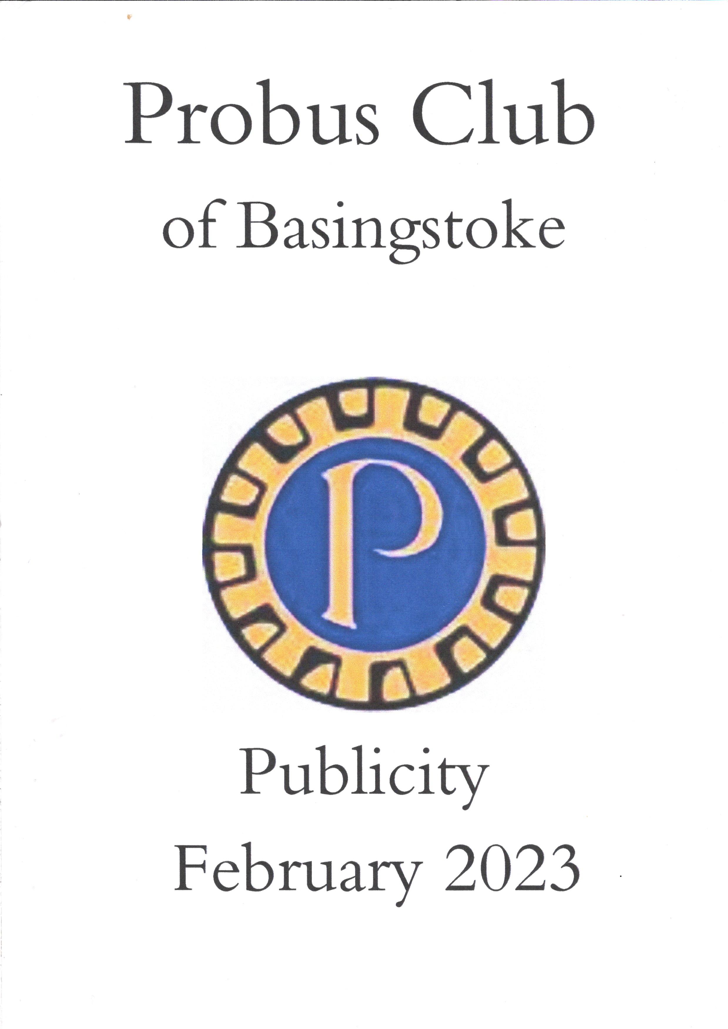 Probus Publicity in February 2023 – Probus Club of Basingstoke