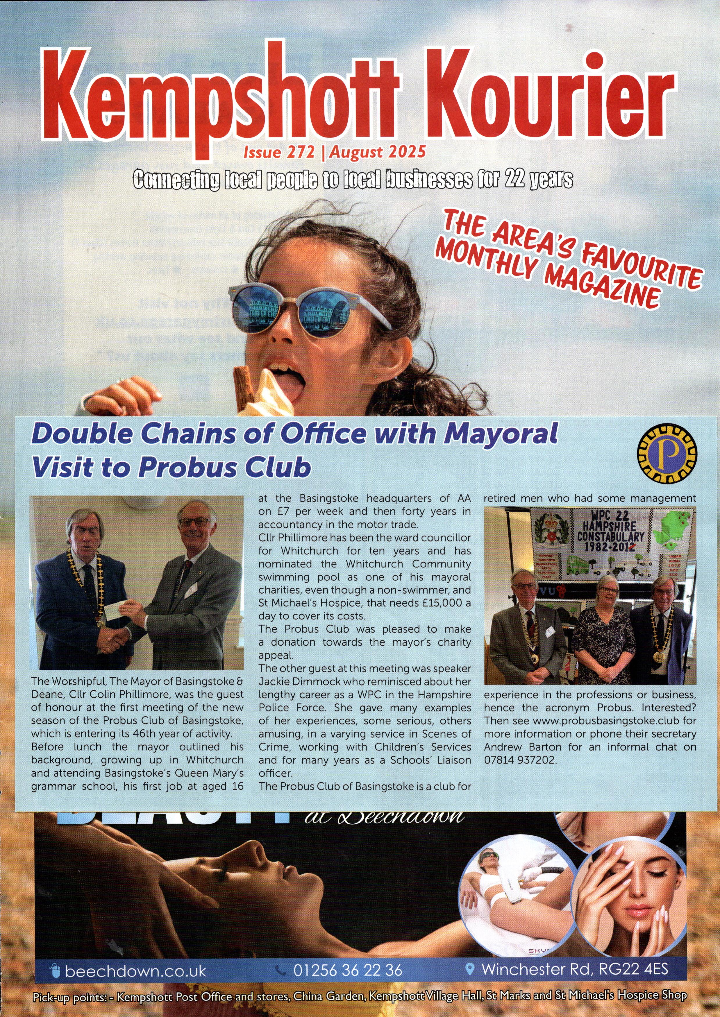 Probus Publicity in September 2025 – Probus Club of Basingstoke