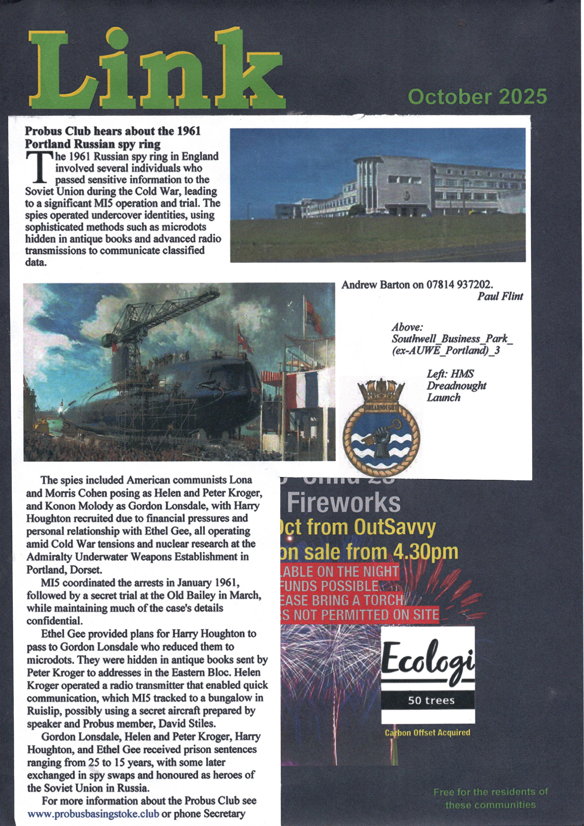 Probus Publicity in October 2025 – Probus Club of Basingstoke